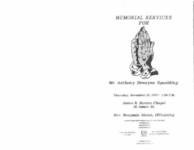 "Mr. Anthony Dewayne Spaulding"