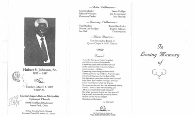 "Hubert S. Johnson, Sr."