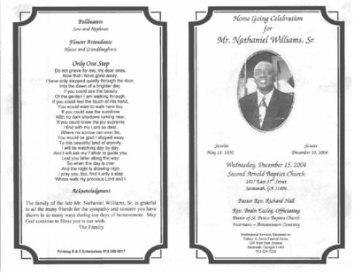 "Mr. Nathaniel Williams, Sr."