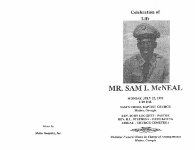 "Mr. Sam I. McNeal"