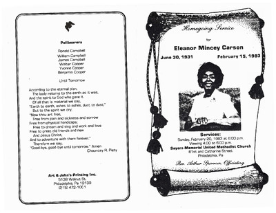 "Eleanor Mincey Carson"