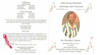 "Ms. Dorothy L. Carter"