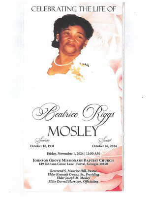 "Beatrice Riggs Mosley"