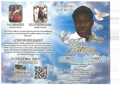 "Mr. James Franklin "Smitty" Smith"