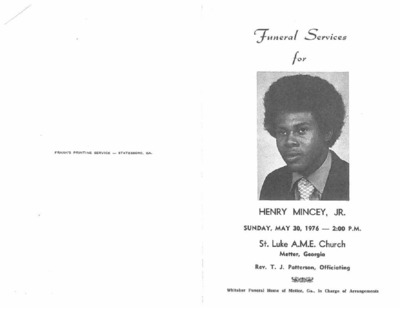 "Henry Mincey, Jr."