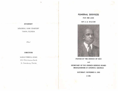 "Rev. J. E. Walton"