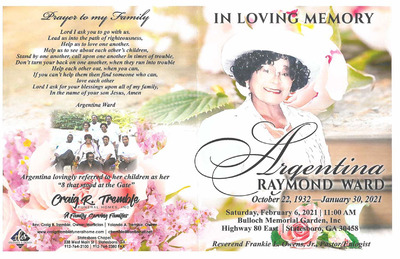 "Argentina Raymond Ward"