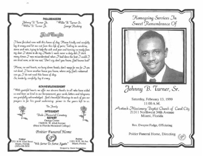 "Johnny B. Turner, Sr."