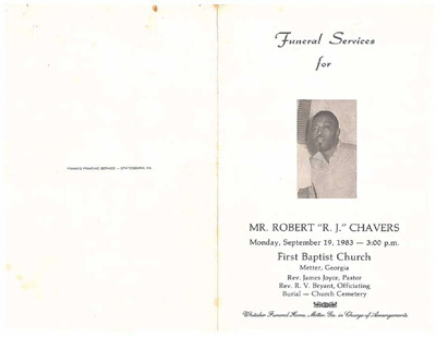 "Mr. Robert "R. J. "Chavers"