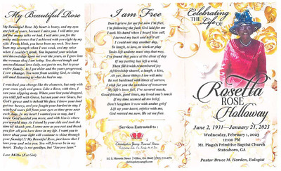 "Rosetta Rose Holloway"