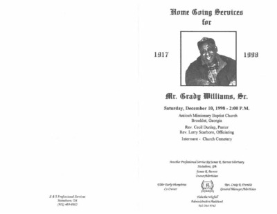 "Mr. Grady Williams, Sr."