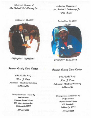 "Mr. Robert W. Callaway Sr."