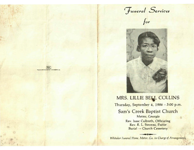 "Lillie Bell Collins"
