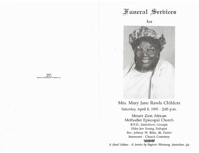 "Mary Jane Rawls-Childers"