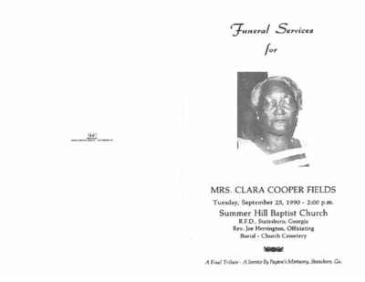 "Clara Cooper Fields"
