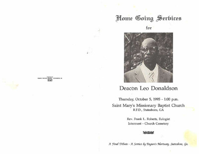 "Deacon Leo Donaldson"