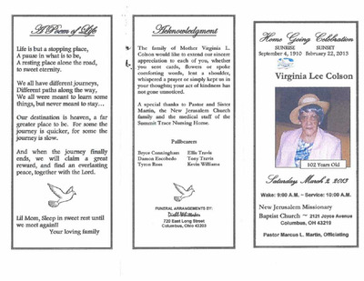 "Virginia Lee Colson"