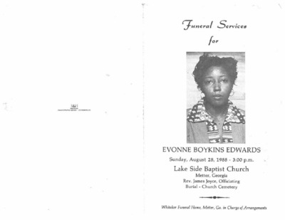 "Evonne Edwards"