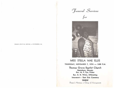 "Stella Mae Ellis"