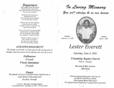 "Lester "Kid" Everett"