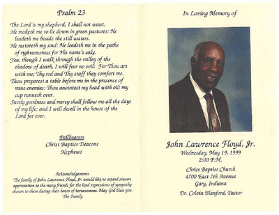 "John Lawrence Floyd Sr."