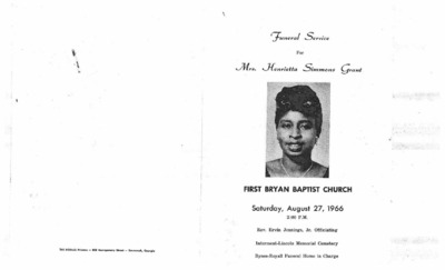 "Henrietta Simmons Grant"