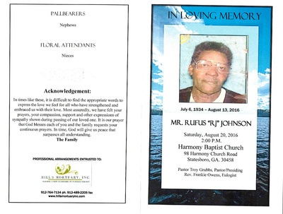 "Rufus "RJ" Johnson"