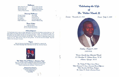 "Dr. Walter Hawk, II"