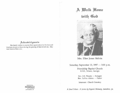 "Ellen Jones Melvin"