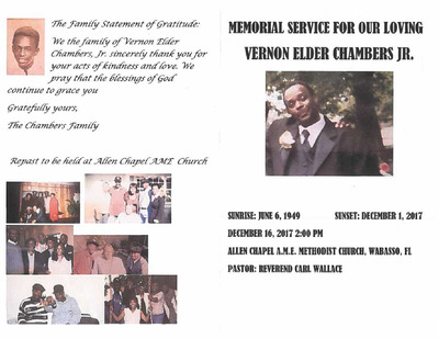 "Vernon Elder Chambers, Jr."