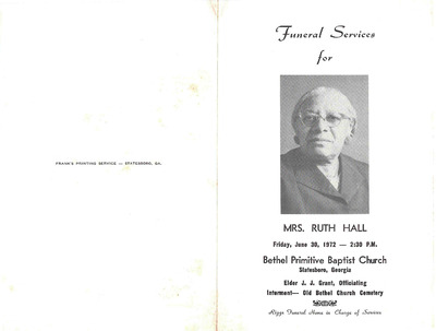 "Ruth Hall"