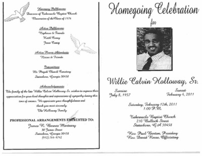 "Willie Calvin Holloway, Sr."
