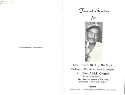 "Rufus (R.J.) Jones Jr."