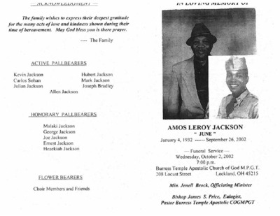 "Amos Leroy Jackson"