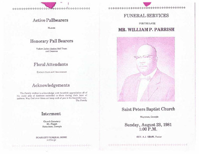 "Williams P. Parrish"