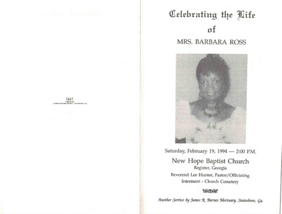 "Barbara Ross"