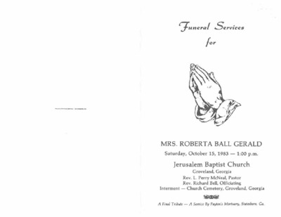 "Roberta Ball Gerald"