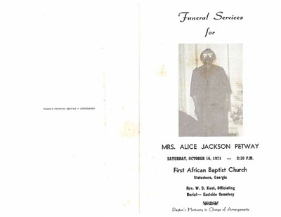 "Alice Jackson Petway"
