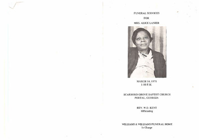 "Alice Lanier"