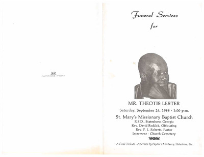 "Theotis Lester"