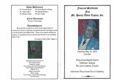 "Henry Alvin Tapley Sr."
