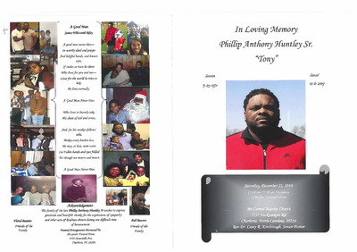 "Phillip Anthony "Tony" Huntley Sr."