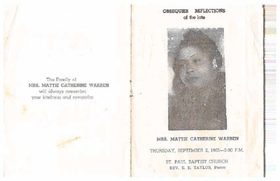 "Mattie Catherine Warren"