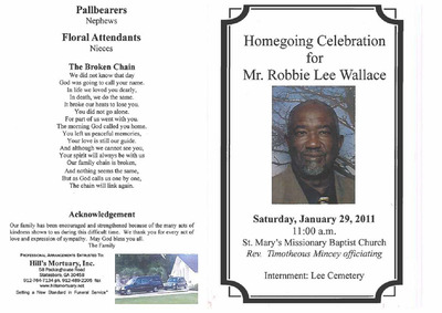 "Robbie Lee Wallace"