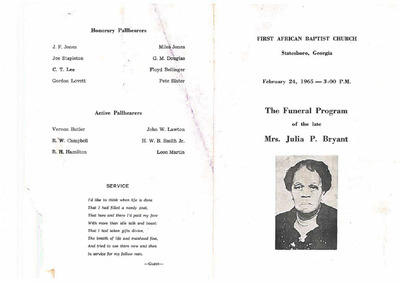 "Julia P. Bryant"