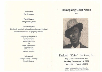 "Ezekiel "Zeke" Jackson, Sr."