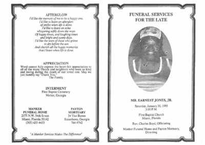 "Earnest Jones, Jr."