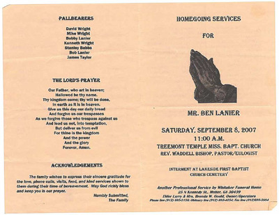 "Mr. Ben Lanier"