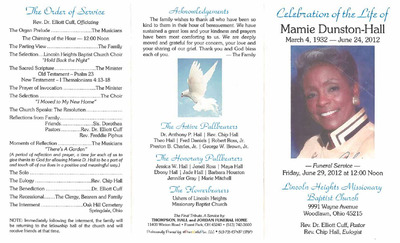 "Mamie Dunston-Hall"