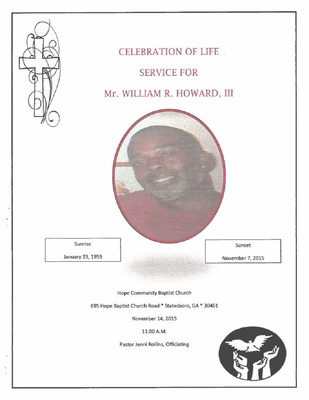 "William R. Howard, III"
